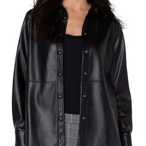 Liverpool | Jackets & Coats | New Liverpool Faux Leather Snap Front ...